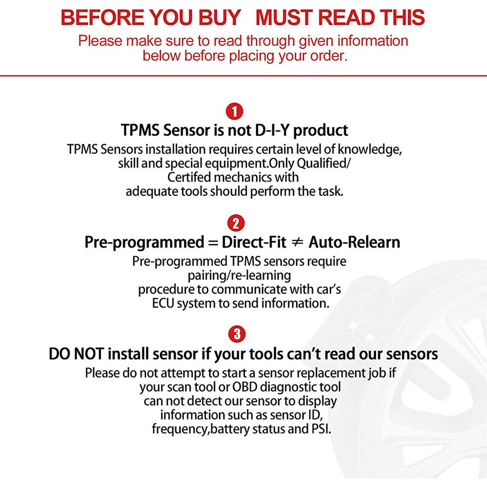 4PCS TPMS Tire Pressure Sensor PMV-107J For 2006 Toyota Tacoma 42607 ...