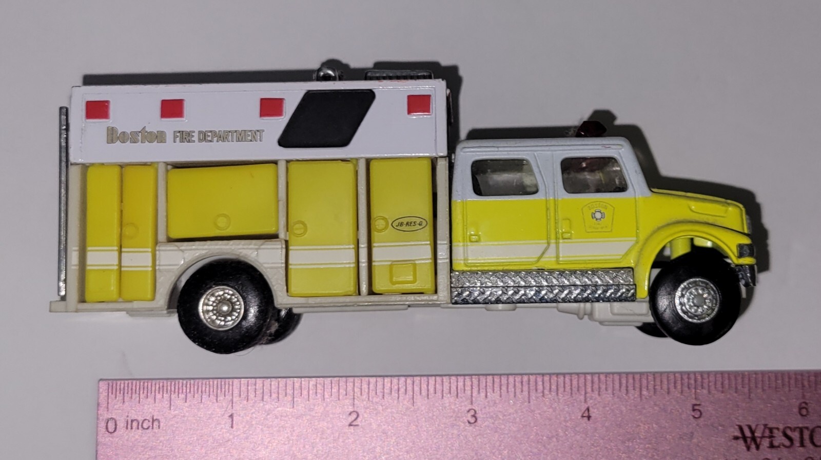 ROAD CHAMPS Fire Rescue Series BOSTON Fire Department 1995 Diecast Toy ...