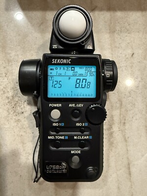 MINT Sekonic L-758DR Digital Master Flash Light Meter w/ Radio Transmit ...
