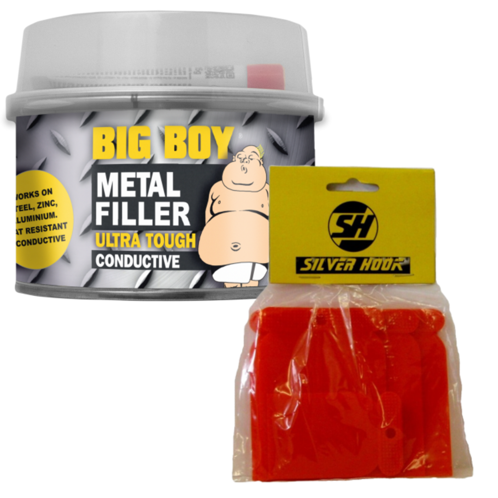 Ultra Tough Strong Metal Car Van Body Filler Plus 4x Spreaders Repair ...