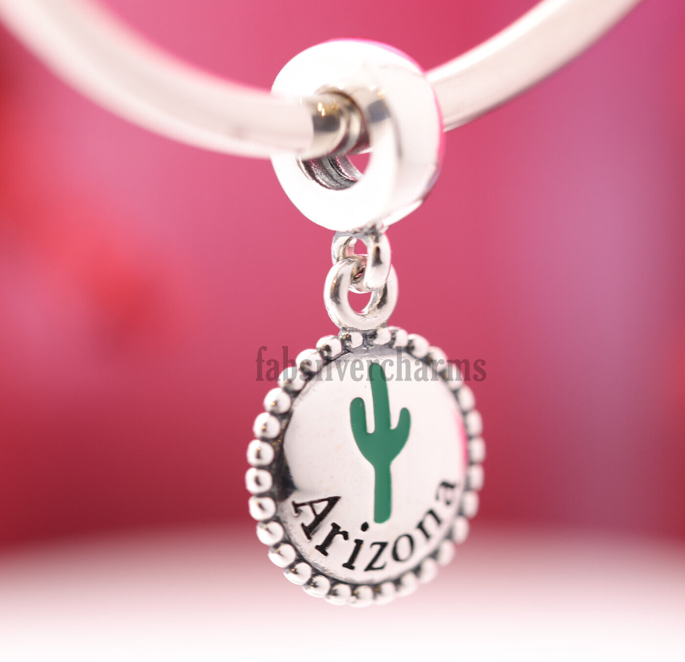 New! Authentic Pandora Arizona Cactus Dangle Destination Charm Travel ...