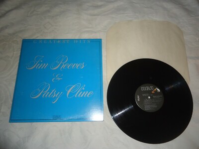 JIM REEVES & PATSY CLINE-GREATEST HITS 1981 RCA VICTOR REC. LP AYL1 ...