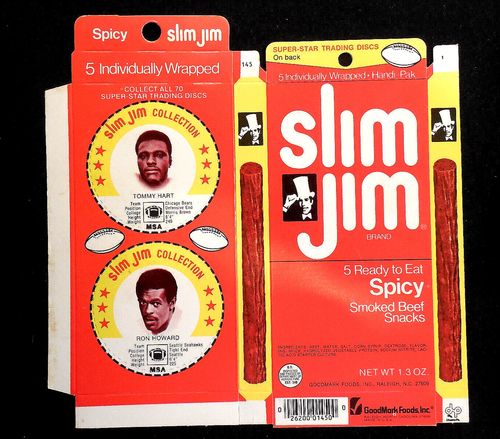 1978 Slim Jim UNUSED NRMTMT Box NICE! Hart Chicago Bears Howard Seattle ...