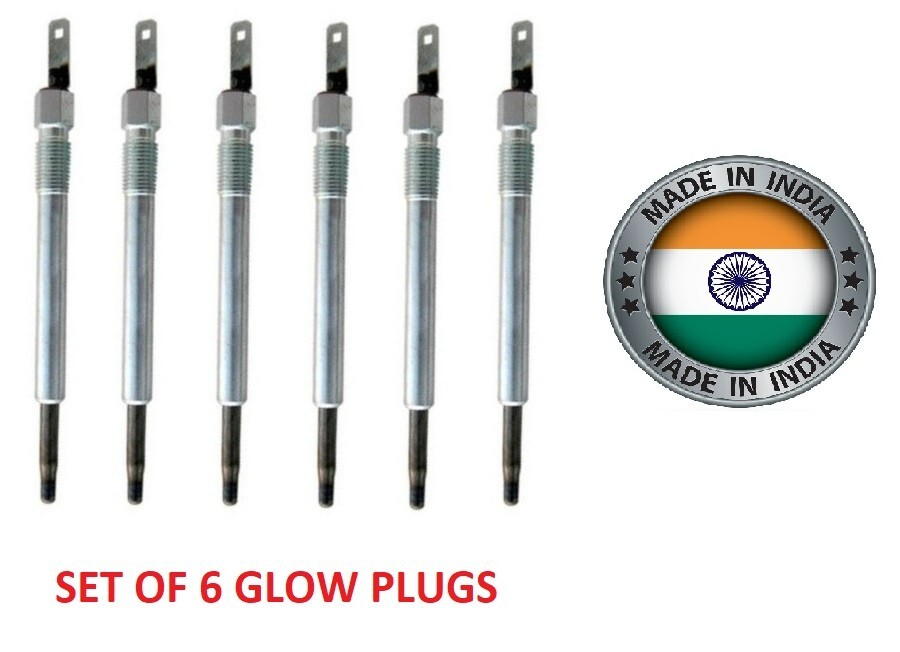 304131R3 Set of (6) Pre-Heat Glow Plugs Fits Case IH 340 706 656 460 ...