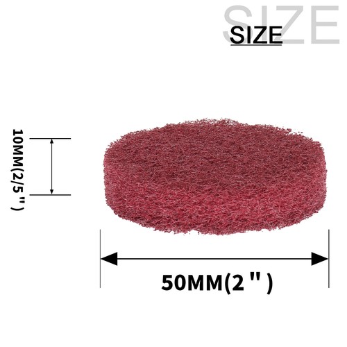 10pc/Set Round Power Scouring Disc Pad Drill Attachment Cleaner For ...