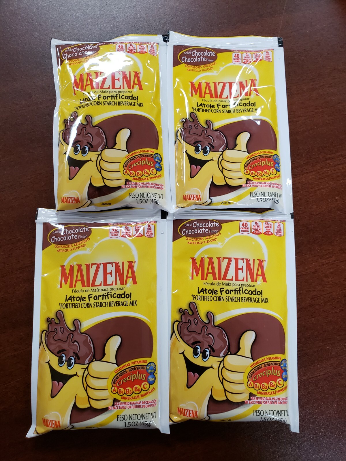 Maizena Chocolate Flavor. Fortified Corn Starch Beverage Mix 1.6 oz Lot ...