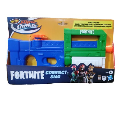 Nerf Super Soaker Fortnite Compact SMG Water Blaster -- Pump-Action | eBay