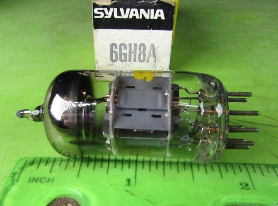 Sylvania 6GH8A Vacuum Tube TV Guitar AMP Ham Radio NOS 9 Pin NIB USA ...