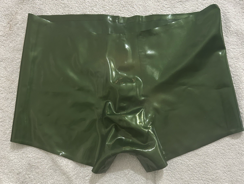 Latex Rubber Green Shorts Short Pants Large Gay Bluf | eBay