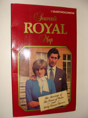 Bartholomew Souvenir Royal Map British Royalty Genealogy Chart #1 Kings ...