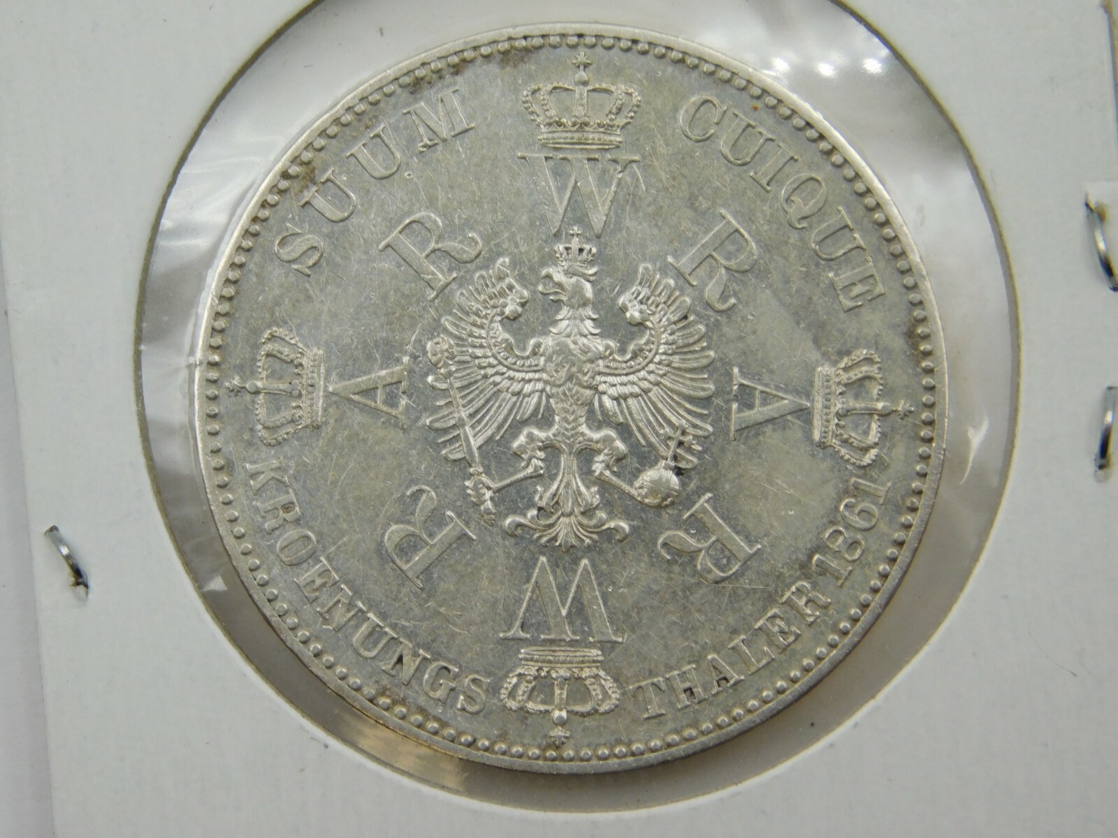 1861 Germany Prussia Thaler 1 Year Type Coin | eBay.de