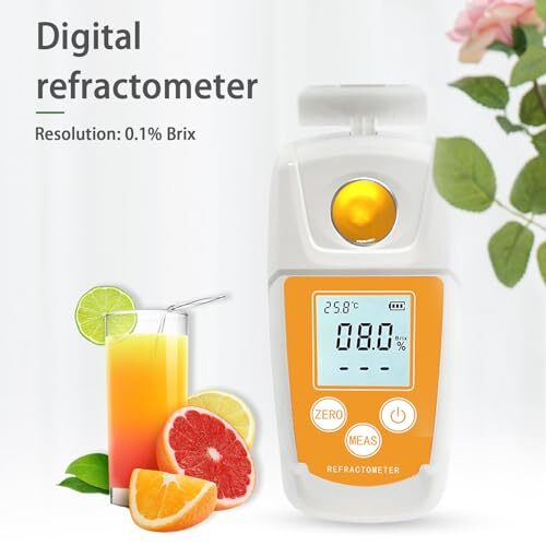0-55% Brix Meter,High Precision Digital Brix Refractometer with ATC for ...