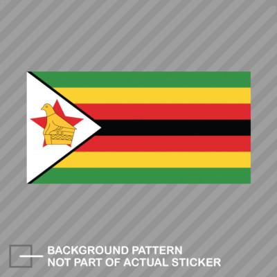 Zimbabwean Flag Sticker Decal Vinyl Zimbabwe ZWE ZW | eBay