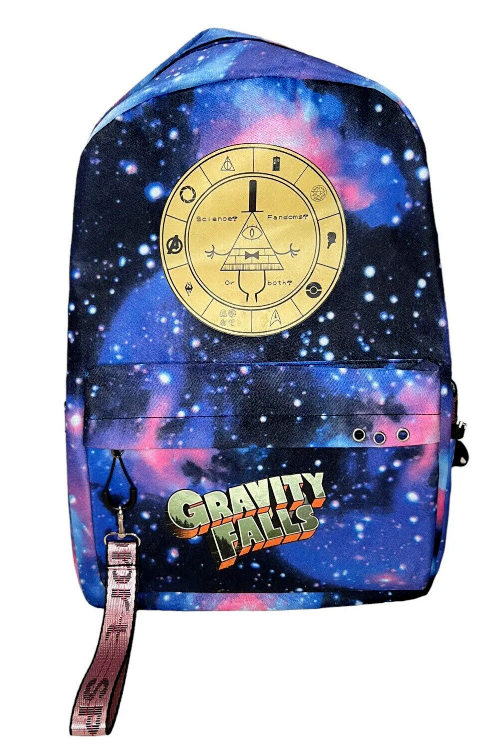 Gravity Falls Backpack Galaxy Star Print Canvas Zip C… - Gem