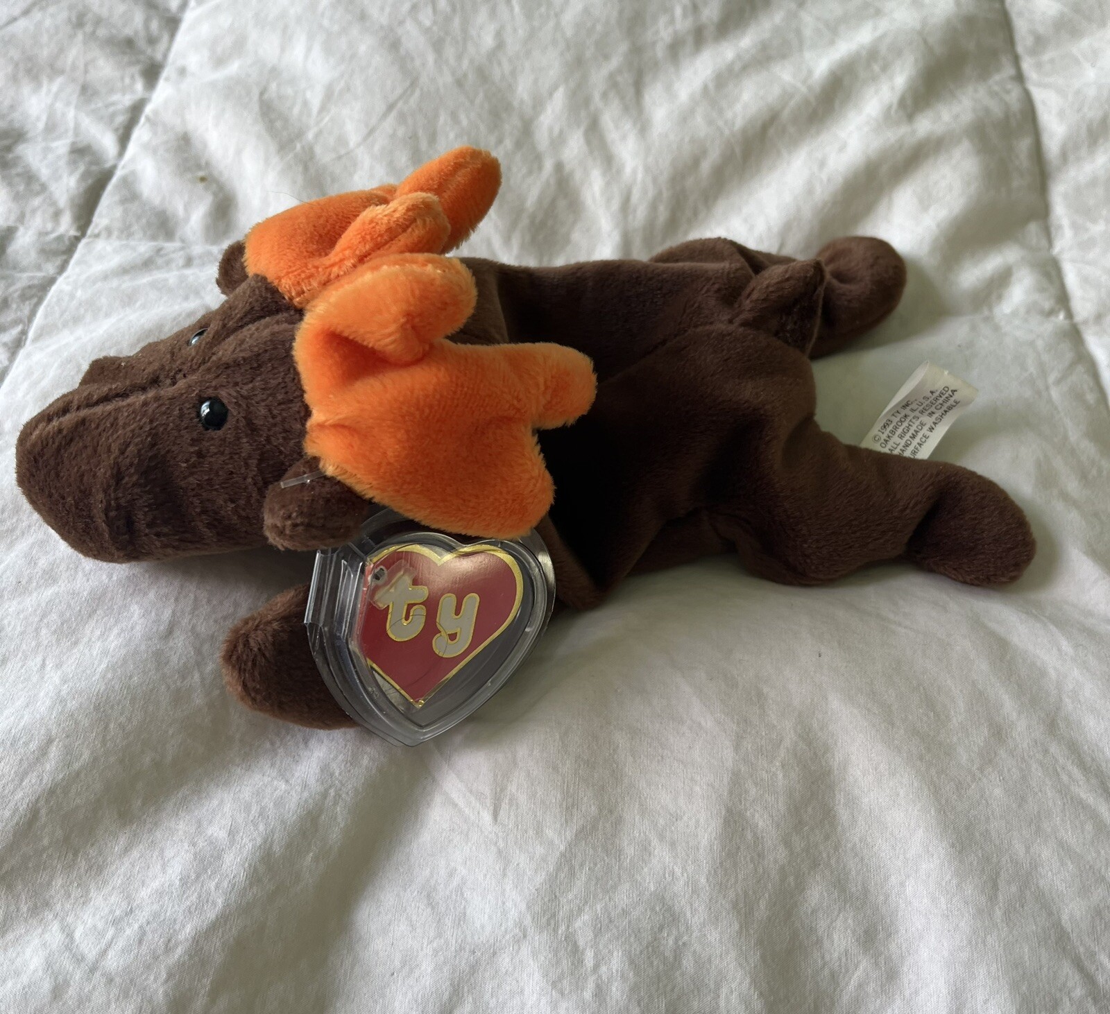 TY Beanie Baby Chocolate the Moose 2nd/1st Gen MWMT! RARE!! 8421040155 ...