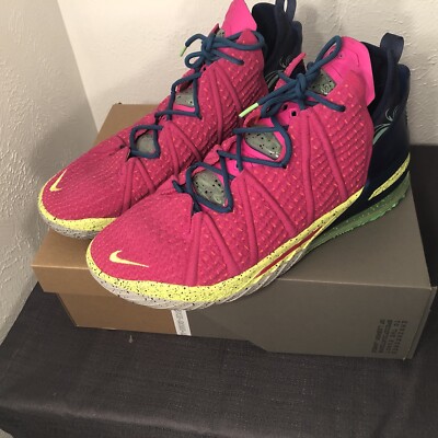 Nike LeBron XVIII 18 Los Angeles By Night Pink Multicolor DB8148-600 ...