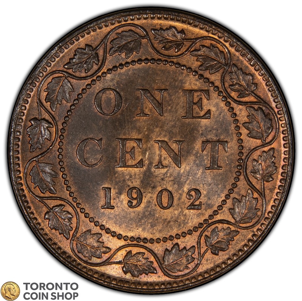 Canada 1902 1 Cent One Large Cent Coin - Uncirculated Red Brown | eBay