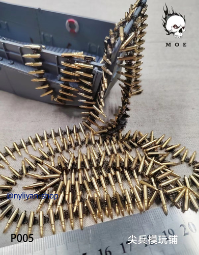MOETOYS 1/6 P005 WW2 German MG42 MG34 Metal Machine Bullets Chain For ...