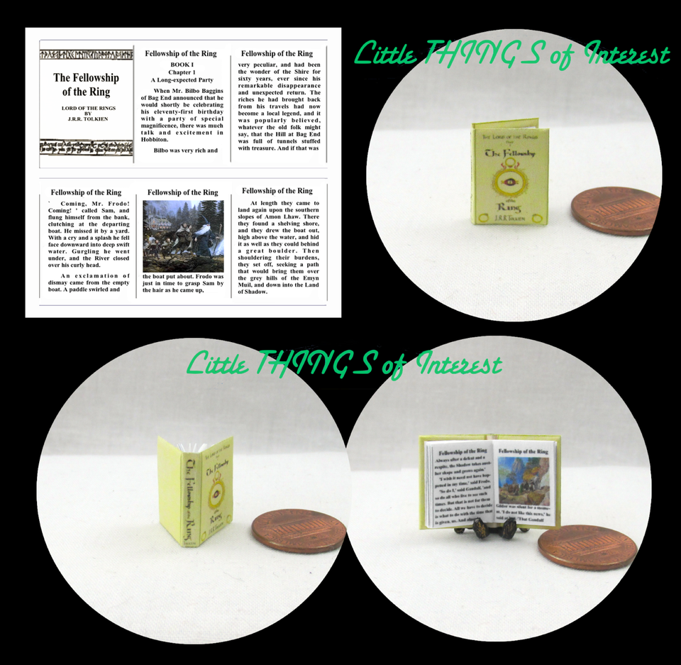 THE LORD OF THE RINGS ILLUSTRATED J.R.R. TOLKIEN (3) Book Set 1:12 ...