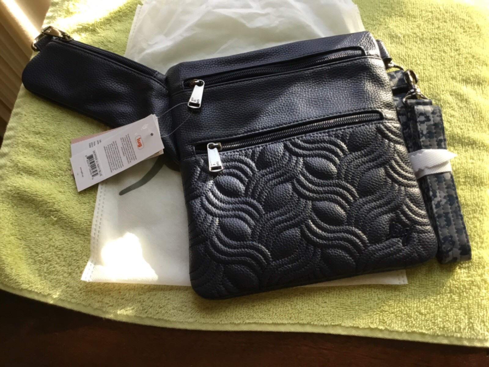 Lug Classic VL Adjustable Crossbody Skipper Navy Blue/Leopard Navy for ...