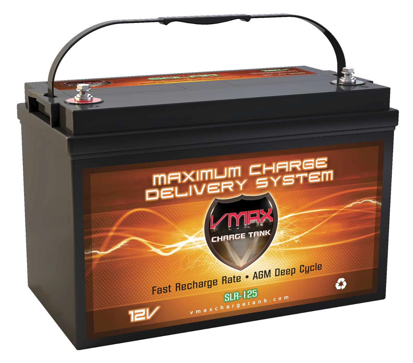 VSLR125 12 V Maintenance Free 125AH VMAX battery for 12V DC barrier ...