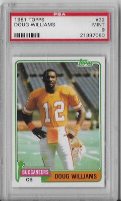 1981 Topps Doug Williams #32 PSA 9 Mint Vintage Tampa Bay Buccaneers ...