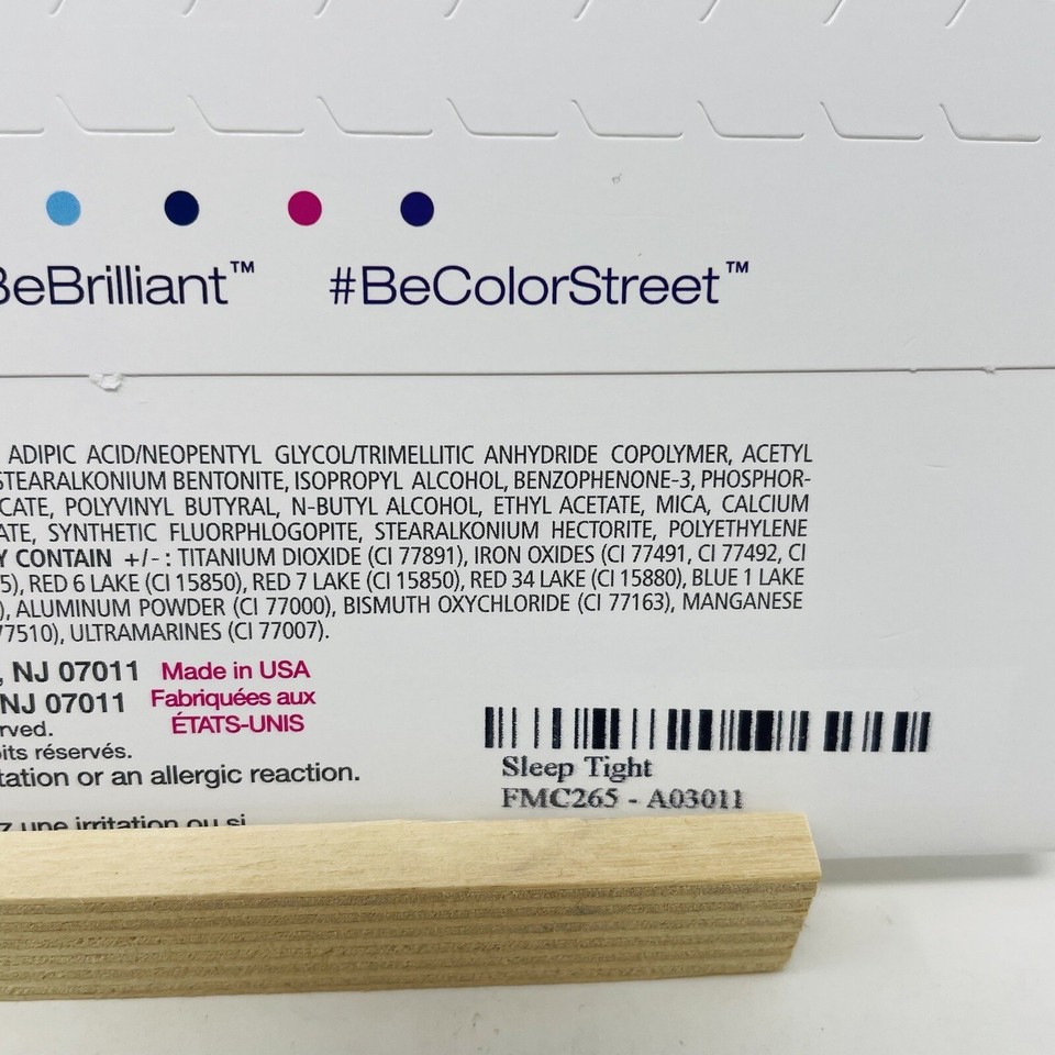 Color Street 100% Real Nail Polish Strips Sleep Tight Purple Solid 16 ...
