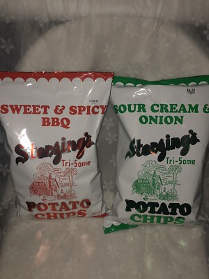 Sterzing’s Potato Chips Economy 9 OZ Sweet & Tangy & Sour Cream & Onion ...