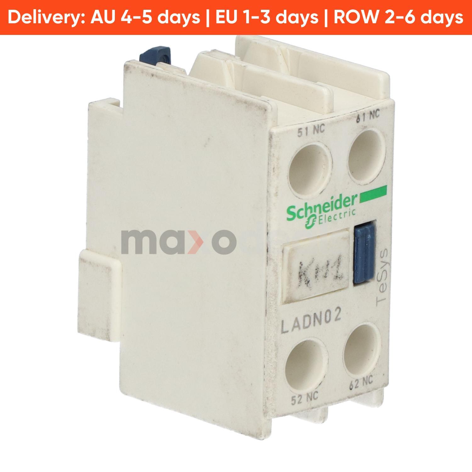 Schneider Electric LADN02 Auxiliary Contact Block New NMP | eBay