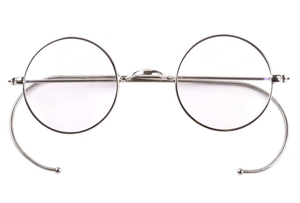 42 mm 44 mm Full Rim Round Optical Rare Wire Rim Eyeglasses Frame ...