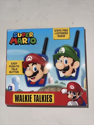 Super Mario Bros Walkie Talkies, Long Range, Two Way Static Free Radios ...