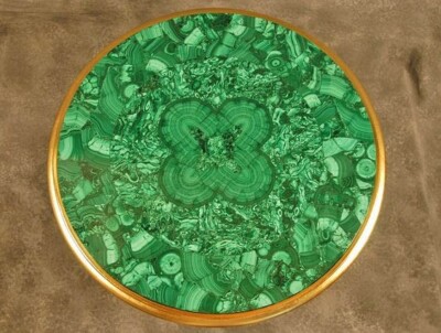Elegant Malachite Dining Table Top / Handmade Natural Malachite Stone ...