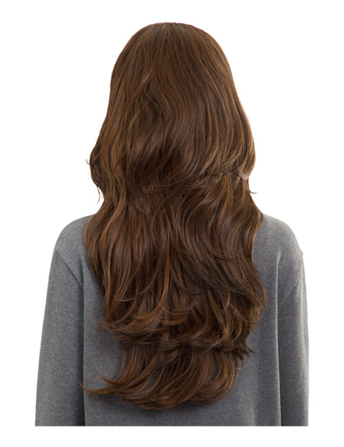 Koko Half Wig Wavy 28” Long Natural Look Thick 3/4 Half Head Wig Hair ...