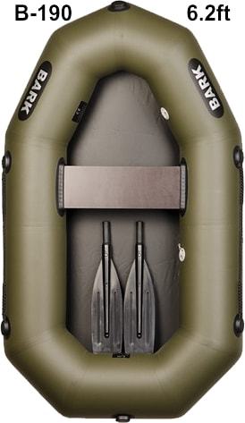 Inflatable Boat BARK Dinghy 6.2-9.2ft Fishing Boat PVC Floor | Slatted ...