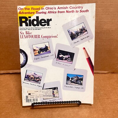 RIDER MOTORCYCLE MAGAZINE / SEPTEMBER 1987 | eBay