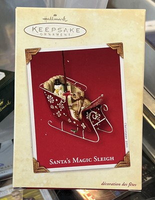 2003 Hallmark Keepsake Ornament "Santa's Magic Sleigh" Christmas Tree ...