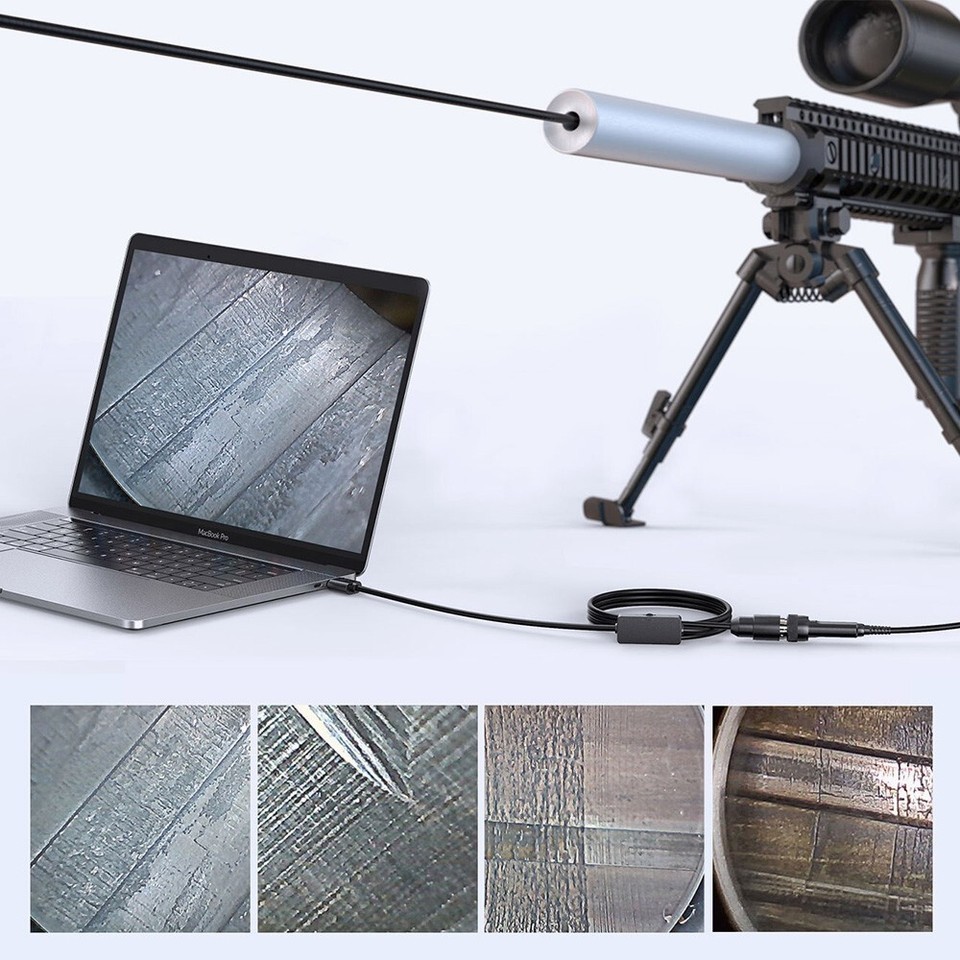 Teslong Rifle Borescope Short Focus NTG100 Flexible Gun Barrel Camera ...