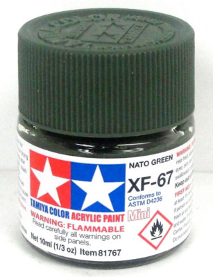 Tamiya 81767 XF-67 NATO Green 1/3 oz Acrylic "Mini" Paint Bottle | eBay