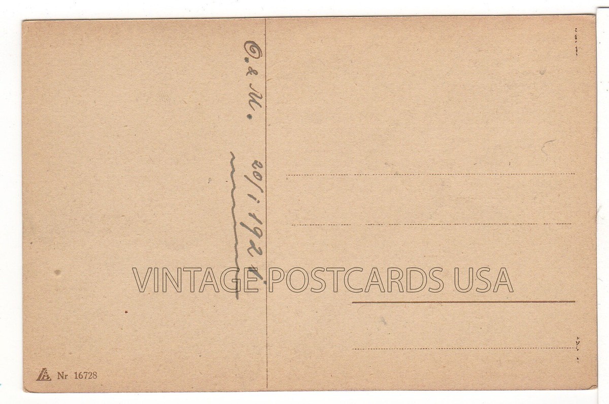 Vintage Postcard Template Back