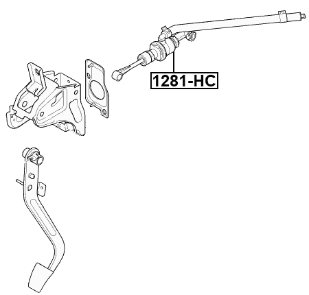 Clutch Master Cylinder Febest 1281-HC OEM 41605F9100 | eBay