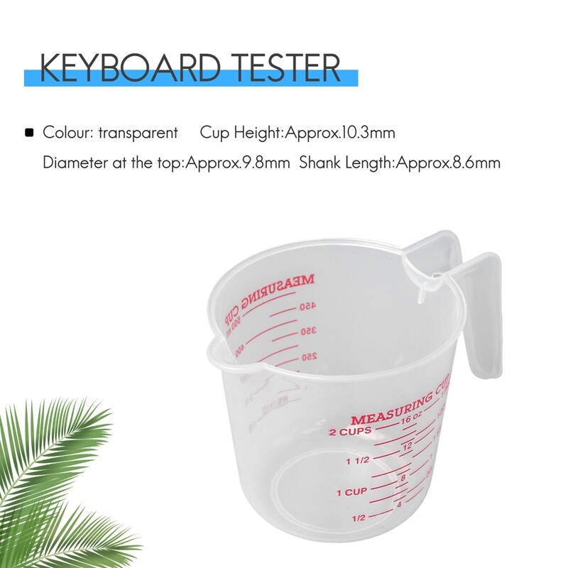 500ml Home Lab Measuring Jug Pitcher Plastic Handle Pour Spout ...