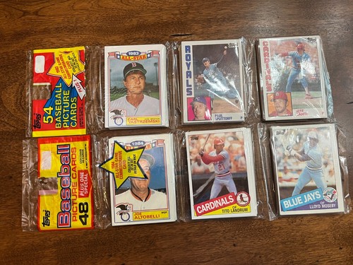 1984 and 1985 TOPPS BASEBALL UNOPENED RACK PACKS 104 CARDS | eBay