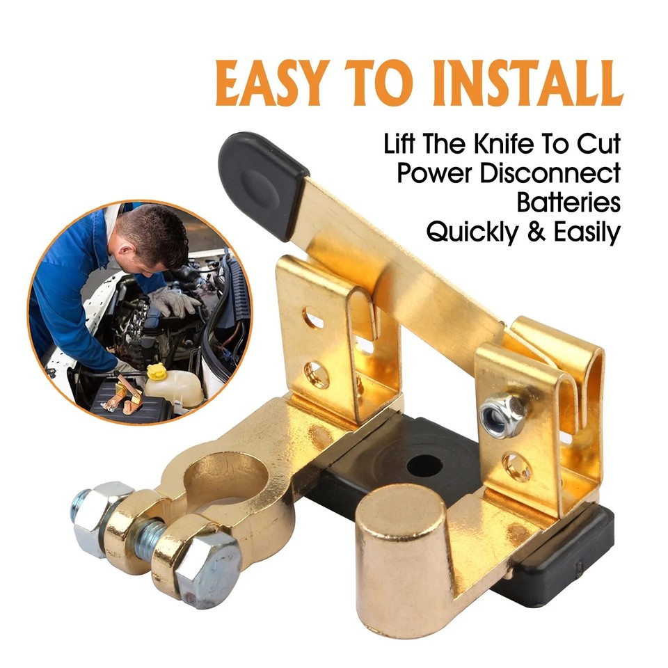 Knife Disconnect Blade Battery Top Switch Post DUTY HEAVY OFF SHUT 12 ...