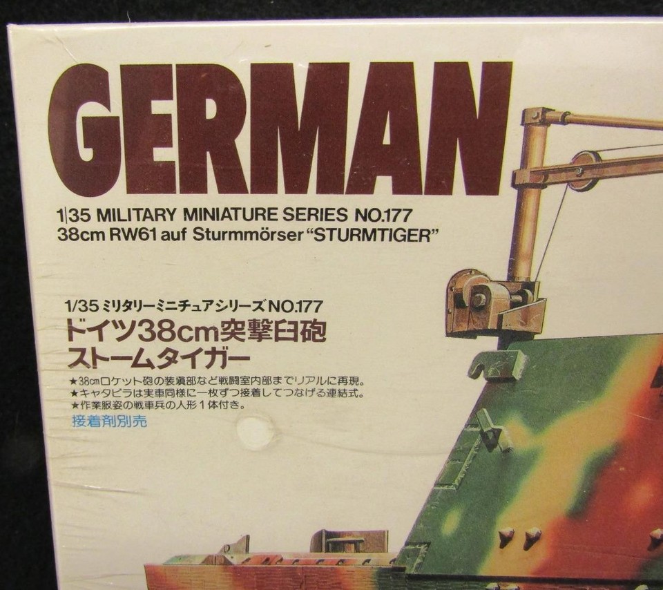 Tamiya Model 35177 WWII German Sturmtiger 38cm Assault Mortar Gun 1:35 ...