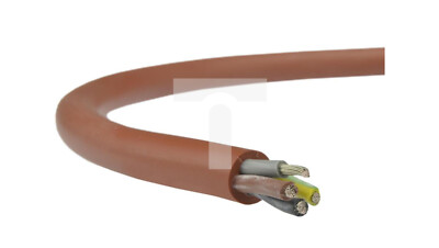 Silicone cable SIHF 180C 300/500V 4x0.5 heat-resistant LSOH brick red ...