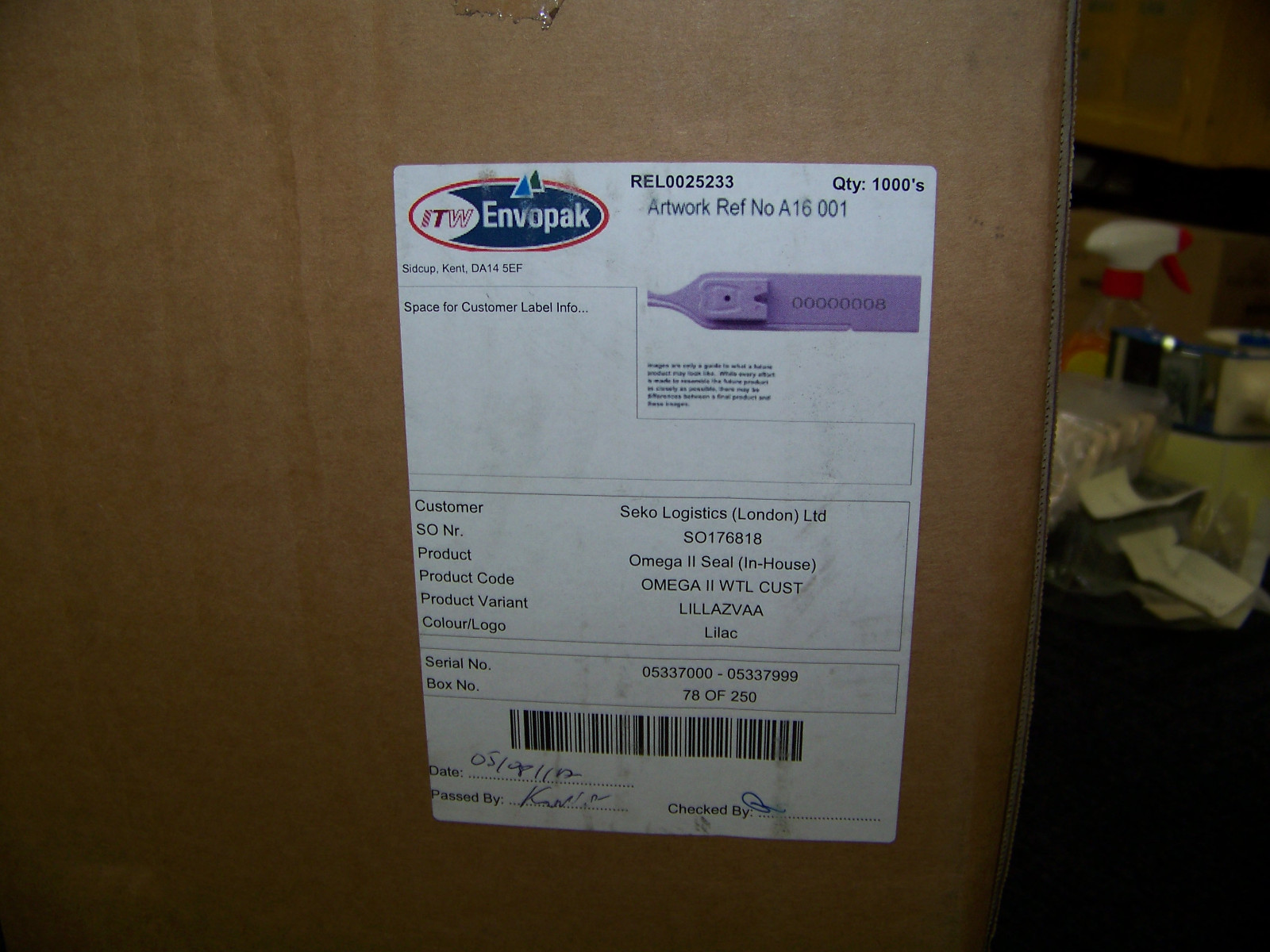 ITW Envopak Envoseal Security Seals Omega II Seal New | eBay UK