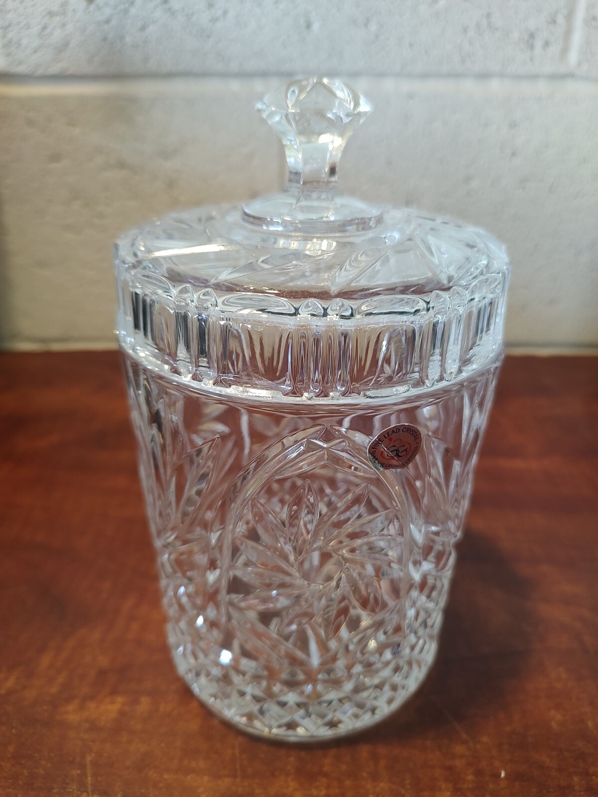 Lead Crystal Canister Dish / Jar with Lid Vintage A3 | eBay