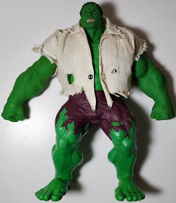 2003 Marvel Hulk Stretch And Roar Talking Action Figure Complete W ...
