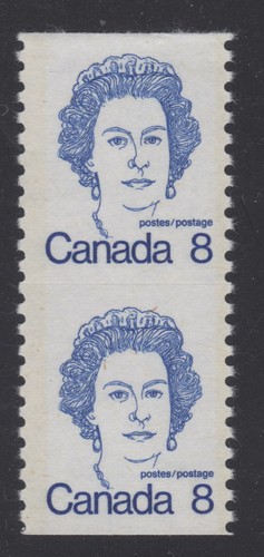 CANADA STAMP #604 IMPERF PAIR --- 8c QUEEN COIL - MINT | eBay