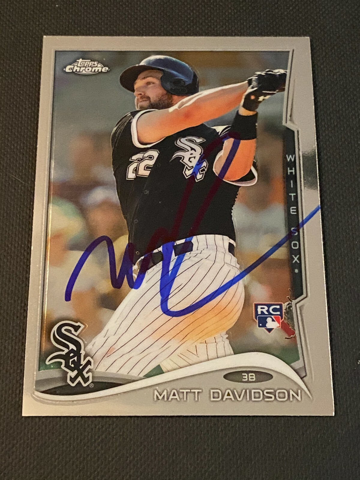 Matt Davidson Signed 2014 Topps Chrome Card Auto Chicago White Sox ...